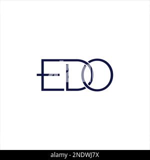 edo simple logo vector icon Stock Vector Image & Art - Alamy