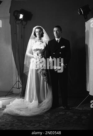 The Duke and Duchess of Marlborough photographed on the grounds of ...