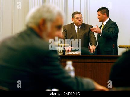 New Jersey Assemblyman Joseph R. Malone III, R- Burlington, left, and ...