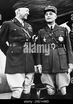 General George S. Patton (left) and Soviet Marshall Gregory Zhukov ...