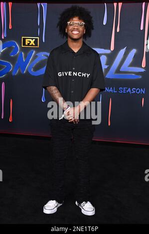 LOS ANGELES - FEB 15: Kamron Alexander at the Snowfall Series Six ...