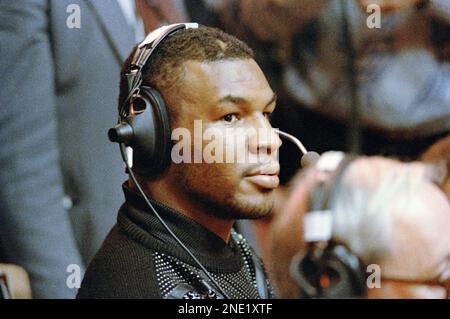 Mike Tyson in London to see Frank Bruno against James "Quick" Tillis ...
