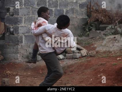This image taken Monday March 29, 2010, shows actor Wandile Molebatsi ...