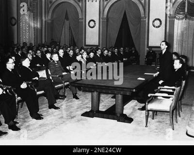 Joseph Goebbels during a speech in the Sportpalast, 1934 Stock Photo ...