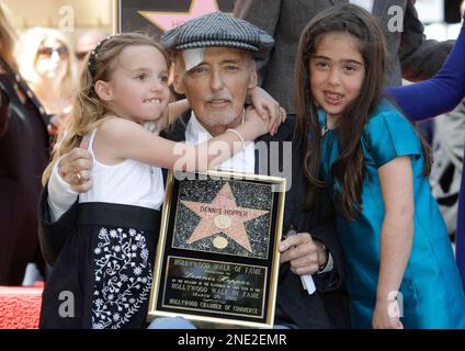 Dennis Hopper and his daughter Galen Hopper and granddaughter Violet ...