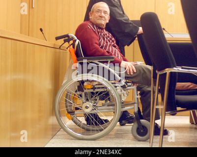 Former member of Adolf Hitler's Waffen SS, Heinrich Boere, sits in his ...