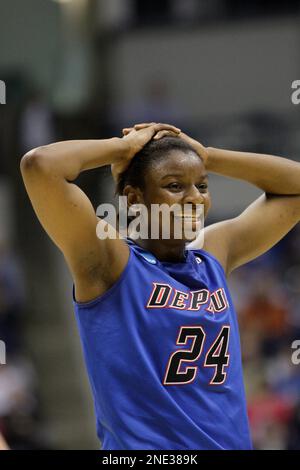 DePaul forward Keisha Hampton (24) in action against Vanderbilt in an ...