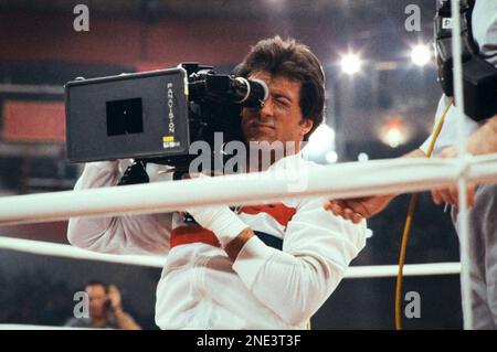 Rocky IV (1985) directed by Sylvester Stallone and starring Sylvester ...