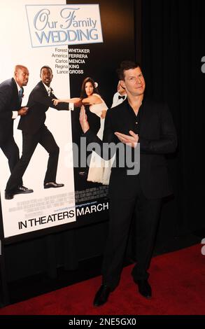Eric Mabius at the premiere of "Our Family Wedding" in New York, NY. 3 ...