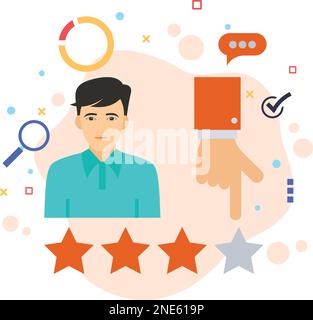 Illustration of employee performance review Stock Vector Image & Art ...