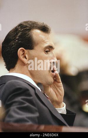 Los Angeles police officer Theodore Briseno arrives at the federal ...