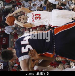 Ohio State's Jon Diebler (33), Evan Turner (21) and Georgia Tech's Iman ...