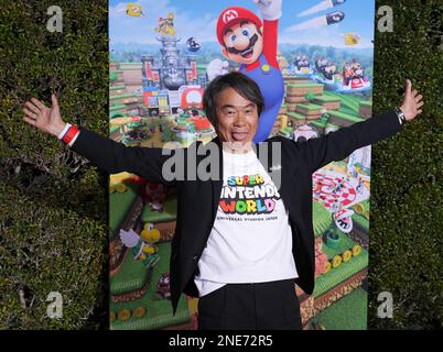 Nintendo Creative Fellow, Shigeru Miyamoto at the Universal Studios ...
