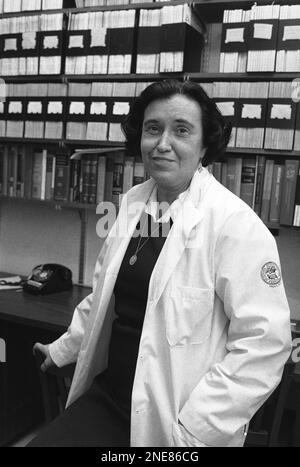 Dr. Rosalyn Yalow, Nobel Prize Winner in October 1977. (AP Photo Stock ...