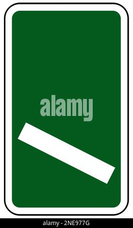 100 yards countdown exit marker British road sign Stock Photo - Alamy