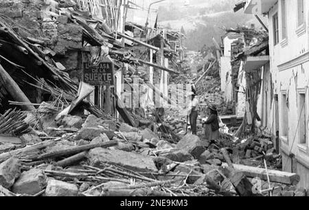 Ancash Earthquake, Peru, 1970 Stock Photo - Alamy
