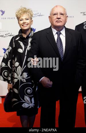 The daughter of Mikhail Gorbachev, Irina Virganskaya, and her husband ...