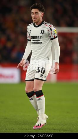 Sheffield, UK. 15th Feb, 2023. Zack Steffen of Middlesbrough during the ...