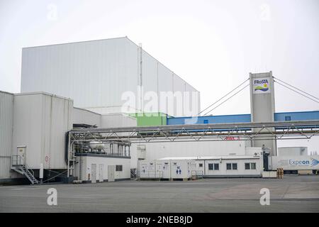 Bremerhaven, Germany. 16th Feb, 2023. Frosta's new vegan vegetable ...