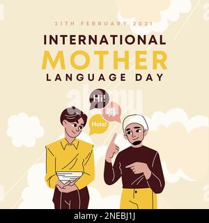 Celebrating the Diversity of Mother Tongues on World Language Day Stock ...
