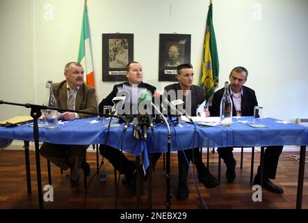 Spokespersons for the Irish National Liberation Army (INLA), (right to ...