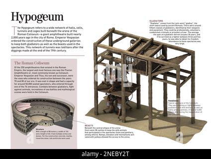 Infographic of the Roman Coliseum. [Adobe InDesign (.indd); 4960x3307 ...
