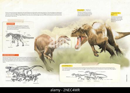 Infographics about the Morrison formation, a paleontological site in ...
