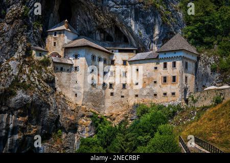 Famous medieval cave castle in Predjama, Slovenia, Europe Stock Photo ...