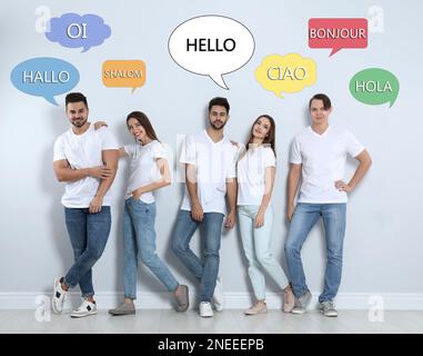 Light in different languages word cloud concept on white background ...