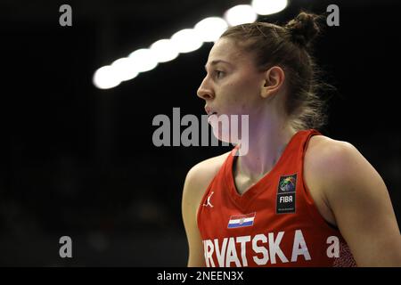 Belgrade, Serbia, 9 February 2023. Iva Slonjsak of Croatia competes ...
