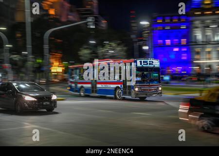 Bus line 152 in front of Centro Cultural Kirchner, Kirchner Cultural ...
