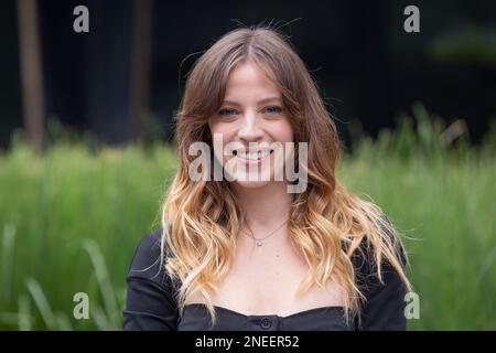 Italian actress Laura Adriani attends the photocall of the fiction ...