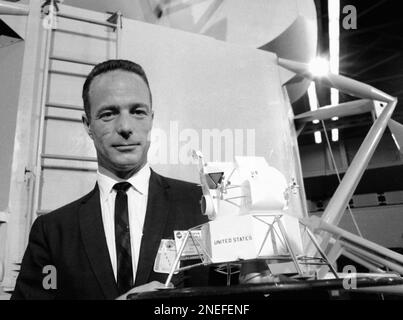 The Lunar Excursion Module (LEM), on display at the Kennedy Space ...