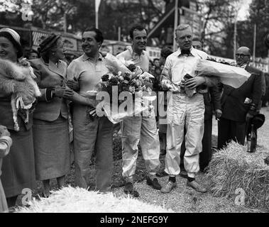 American racing driver Harry Schell, moments before he died during ...