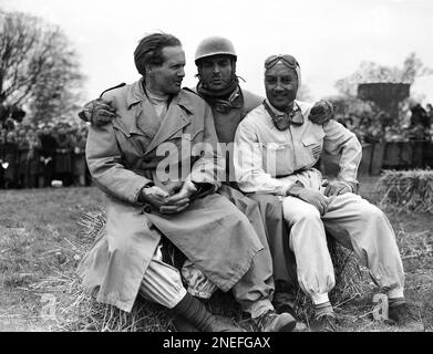 American racing driver Harry Schell, moments before he died during ...