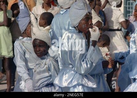 Parades and floats in Haiti in April 1971. (AP Photo/Sd Starr Stock ...