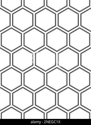 Hexagon grid cells vector seamless pattern Stock Vector Image & Art - Alamy