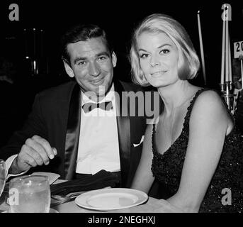 Actor Rod Taylor and his wife Mary Hilem, New York fashion model, get ...