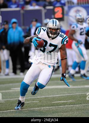 Carolina Panthers wide receiver Muhsin Muhammad catches a pass in front ...