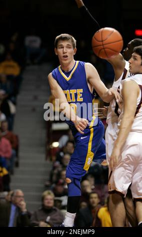 South Dakota State guard Garrett Callahan (20) drives during an NCAA ...