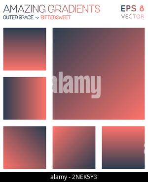 Colorful gradients in outer space, spring green color tones. Actual ...