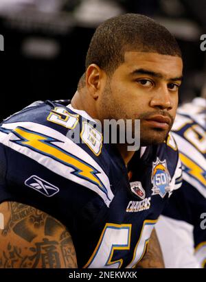 San Diego Chargers linebacker Shawne Merriman, returning after missing ...