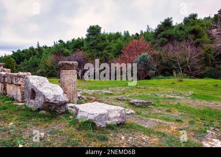 The Amphiareion of Oropos is situated in the hills 6 km southeast of ...