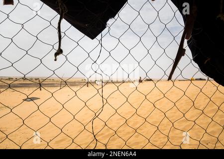 Mauritania, on the trail to Tichitt, nomad camp, african game Stock ...