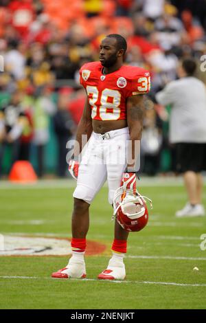 Kansas City Chiefs DaJuan Morgan prepares to take on the Atlanta ...