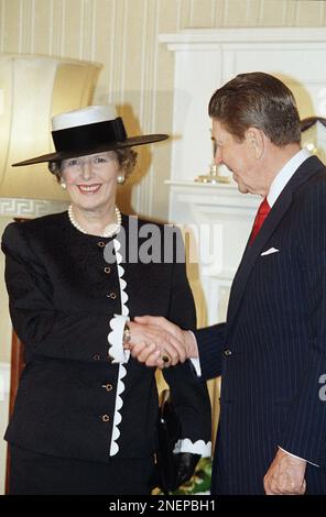 Margaret Thatcher meeting Mikhail Gorbachev, General Secretary of the ...
