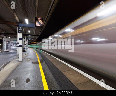 UK railway banner repeater signal, indicating the status of a hidden ...