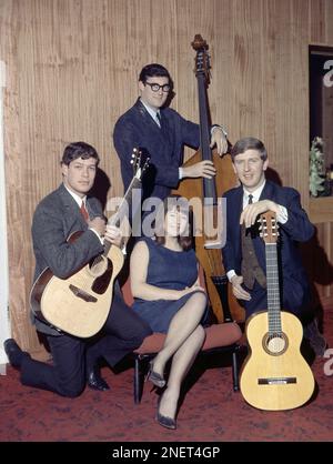 THE SEEKERS Australian group in 1965. From left: Keith Potger, Judith ...