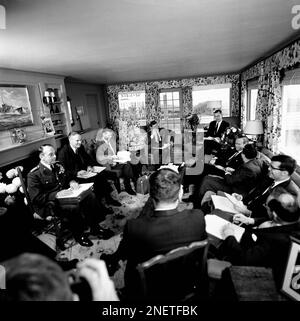 Living room Robert Kennedy home Hickory Hill McLean Virginia Stock ...