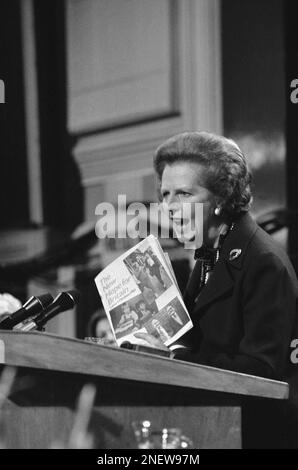 Thatcher manifesto 1983 Stock Photo - Alamy